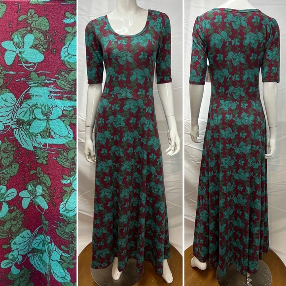 LuLaRoe | Dresses | Womens Nwt Lularoe Ana Stretchy Blue Orchid Floral ...